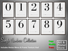 Second Life Marketplace - NUMBERS Typographic Poster Set | Mesh Framed ...